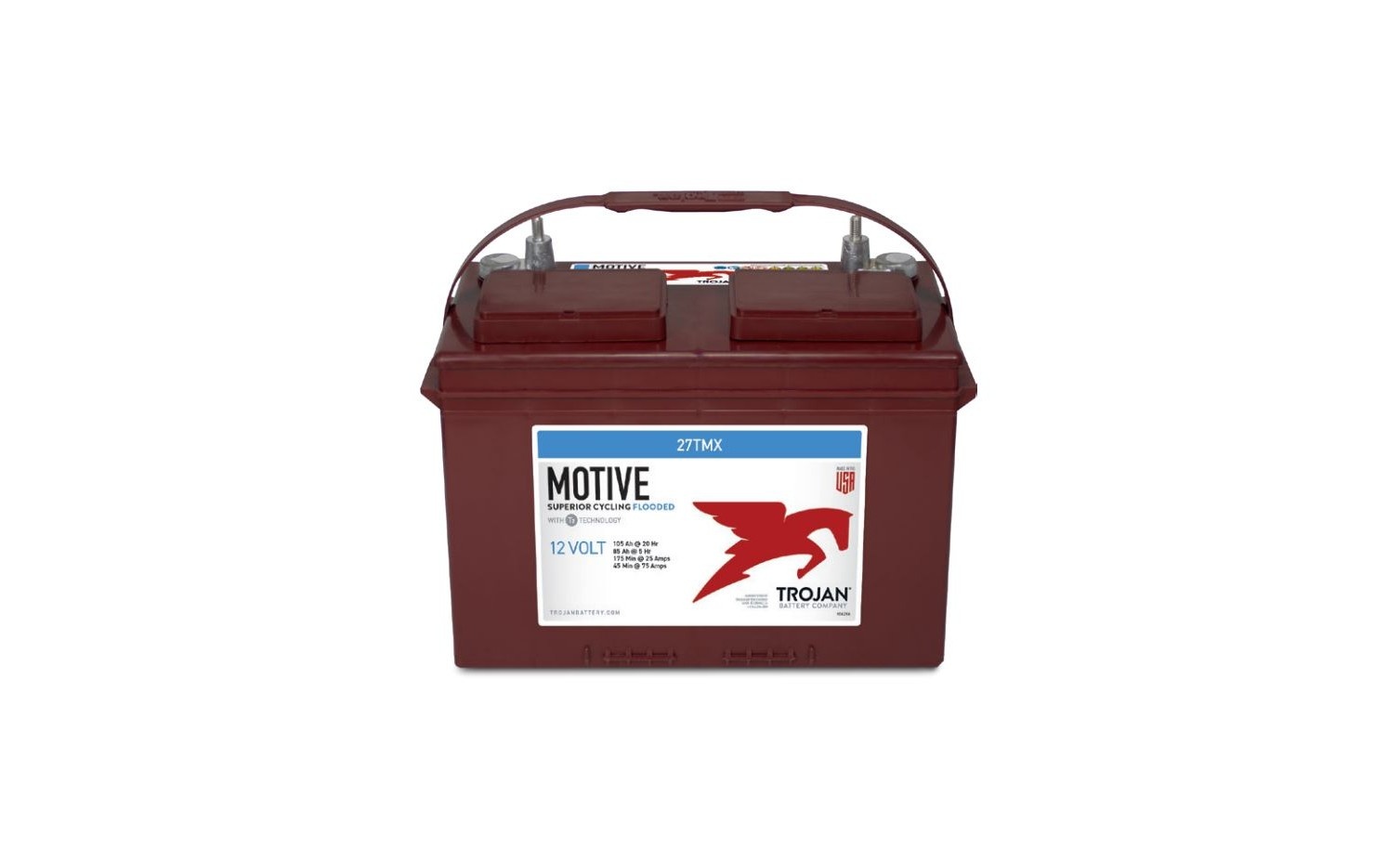 Trojan 27TMX Deep Cycle Accu 12V 105Ah - Accu Service Dreumel