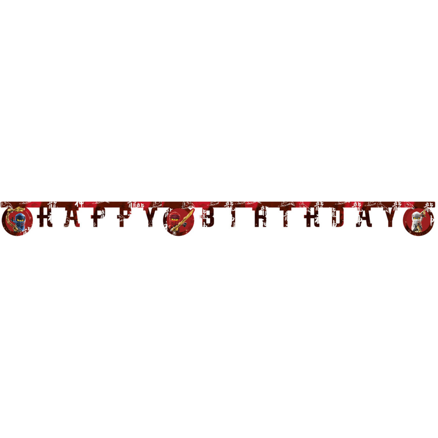 Lego Ninjago letterslinger happy birthday 2 meter - | Celebrate Online