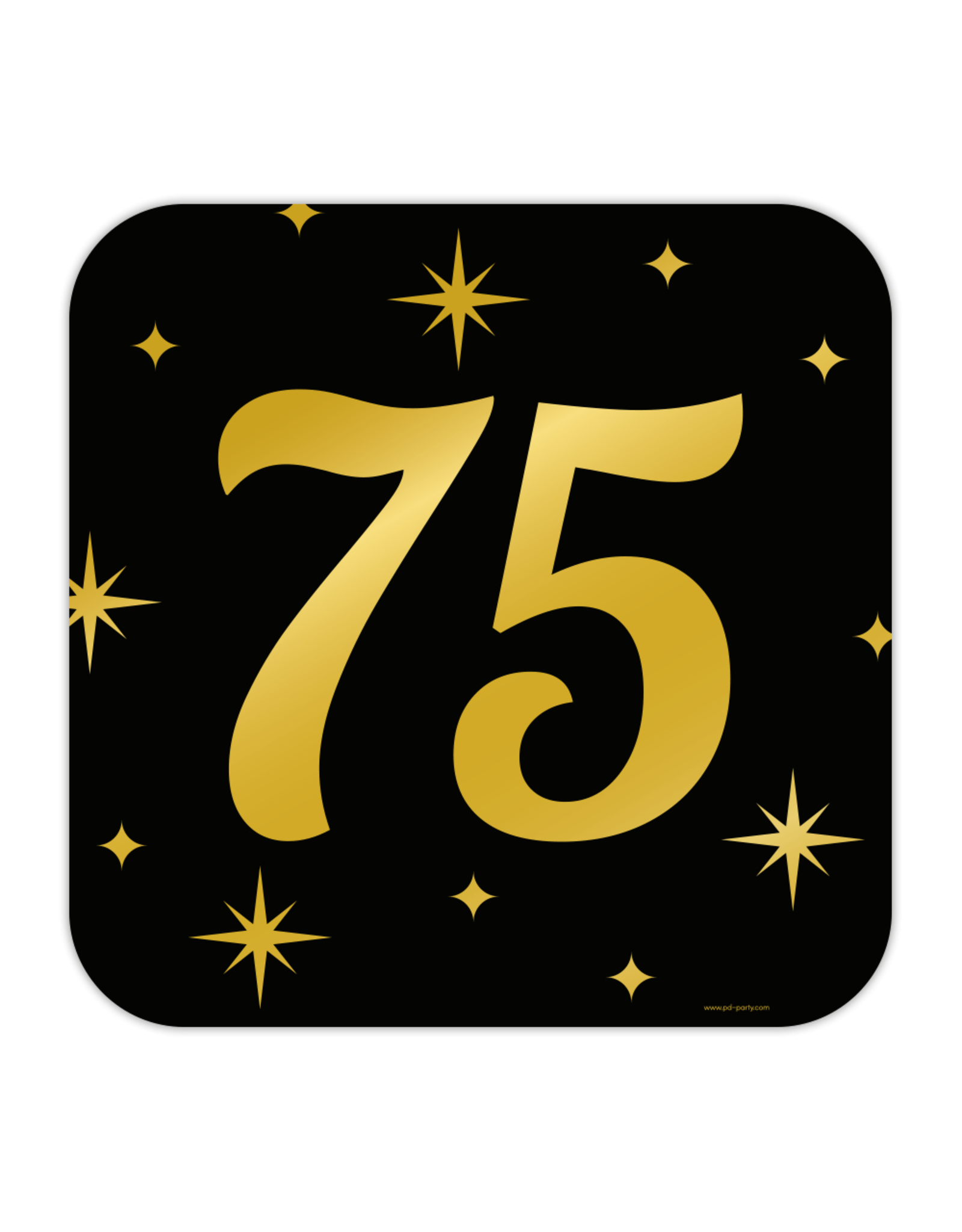 Classic party decoration sign 75 jaar - | Celebrate Online
