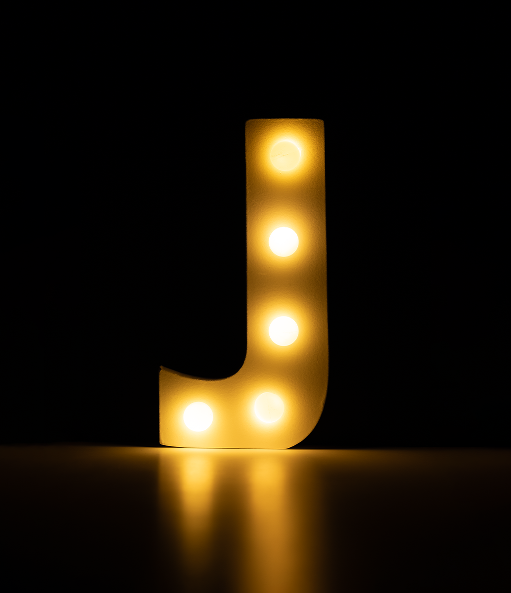 Light letter - J - | Celebrate Online