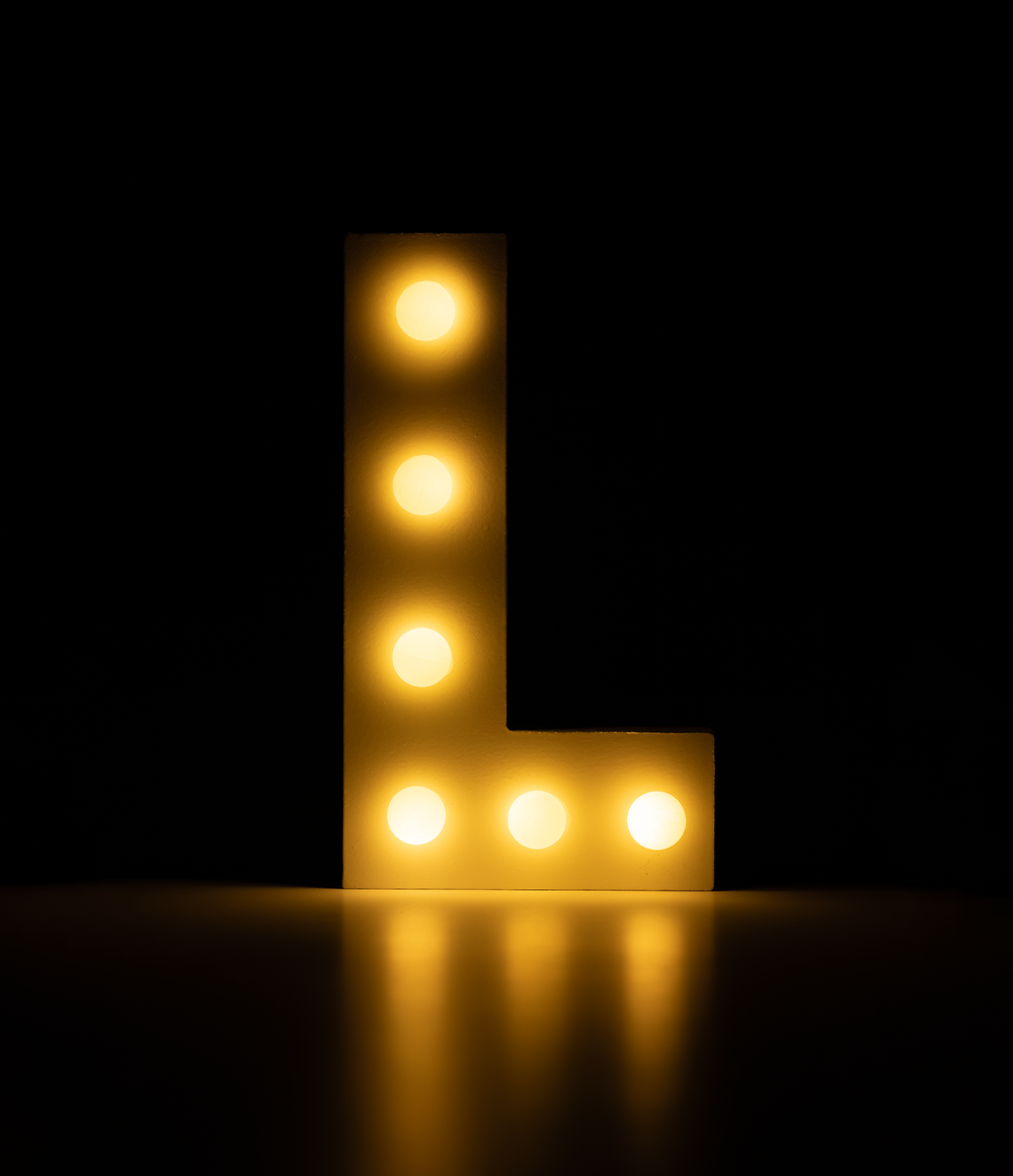 Light letter - L - | Celebrate Online