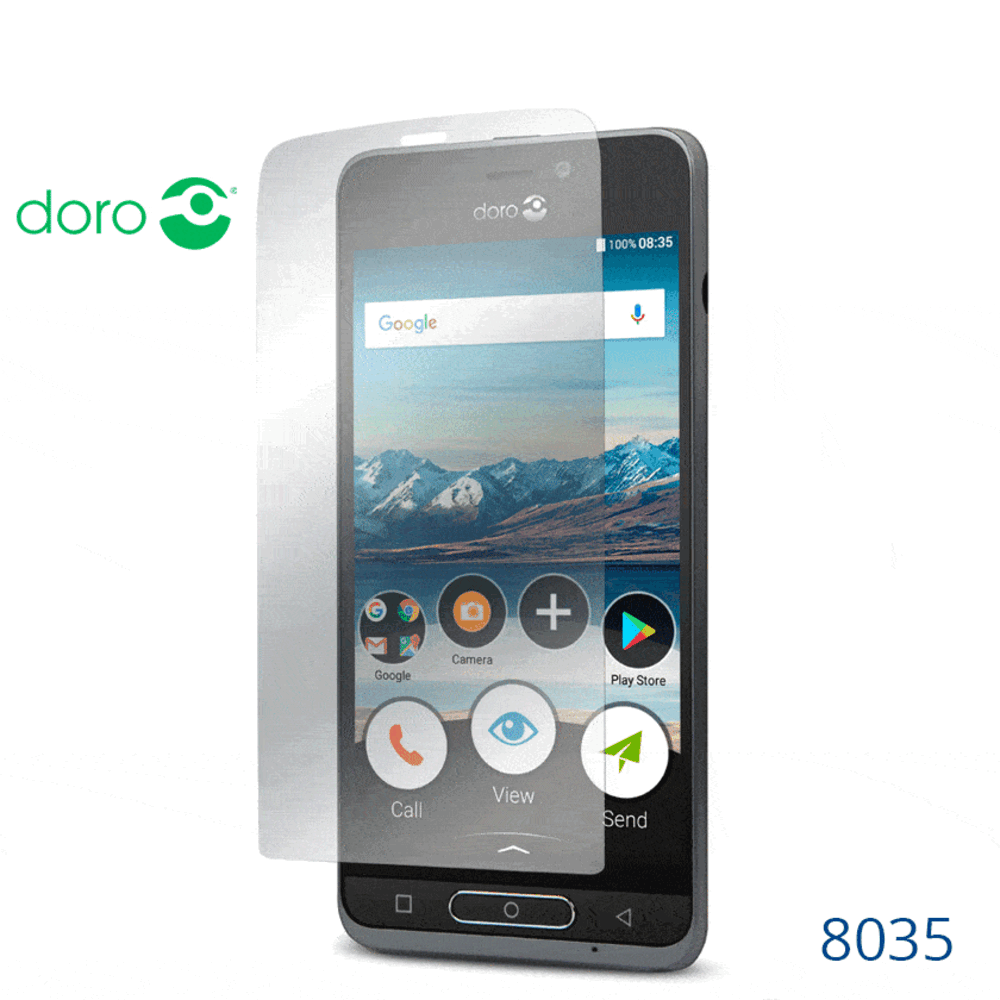 Doro 8035 Tempered Glass - Screenprotector - RTV Stegeman