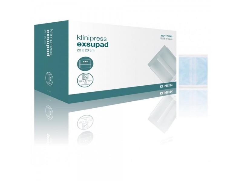 buy Klinion Exsupad heavy absorbent wound dressing sterile 20x20cm (15 ...
