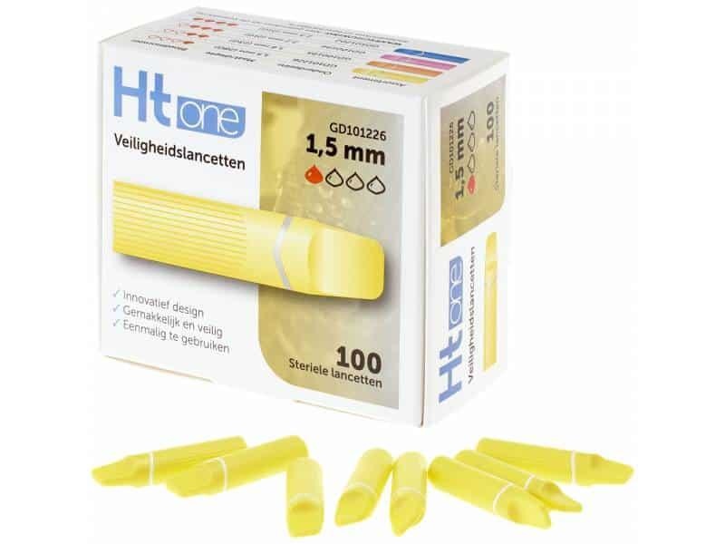 HT One Veiligheidslancetten 1,5 mm - 100 stuks - Degros