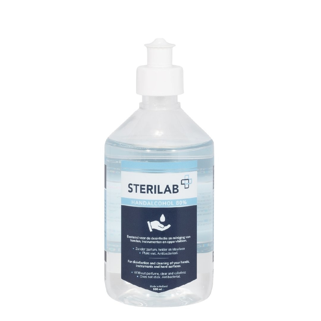 Sterilab handalcohol 80% 500ml - Degros