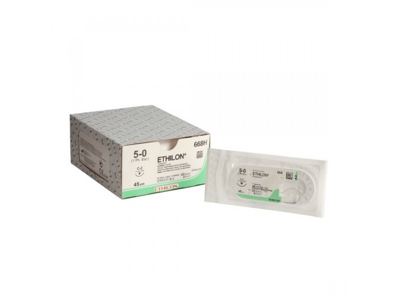 Ethilon suture 5-0 (C-2) 1668H 45cm - Degros