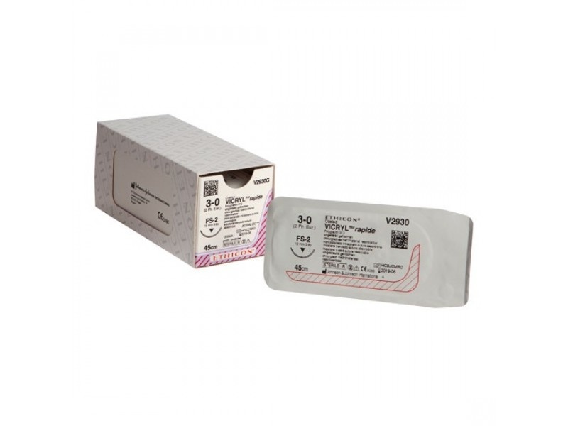 Vicryl Rapide Suture 3-0 (FS-2) V2930G 12 pcs - Degros