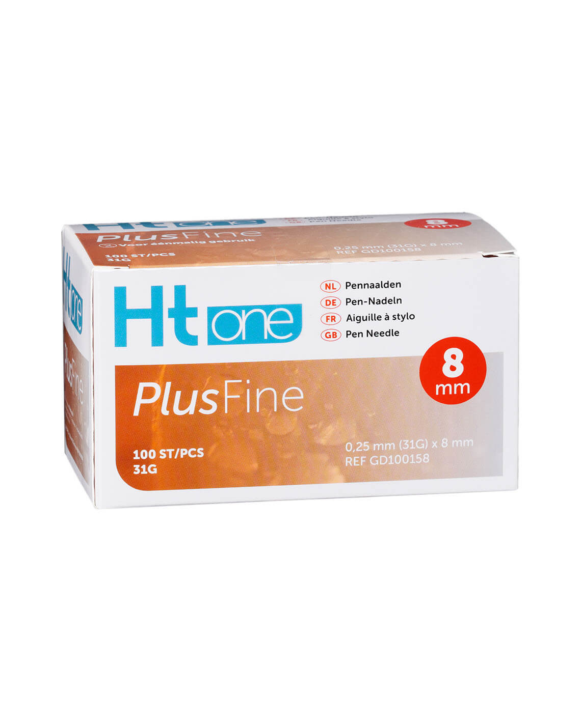 HT One Plusfine pennaalden 8 mm 31G - 100 stuks - Degros