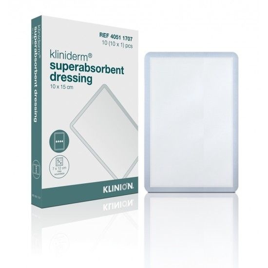 Want to buy Kliniderm Superabsorbent bandage sterile 10x15cm? Order at ...