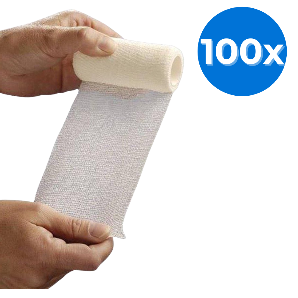 Romed windsel elastisch verband 8cm x 5m - Set van 100 doosjes - Degros