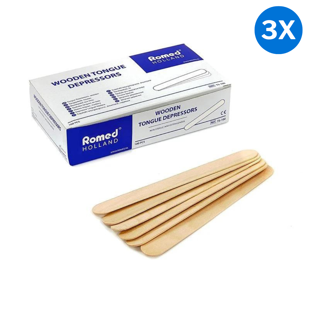 Romed abaisse-langue en bois 100 pièces - Degros