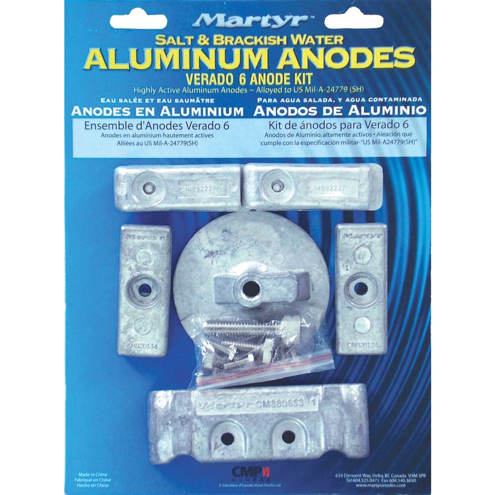 Verado anode kit aluminium - model - Boottotaal.nl