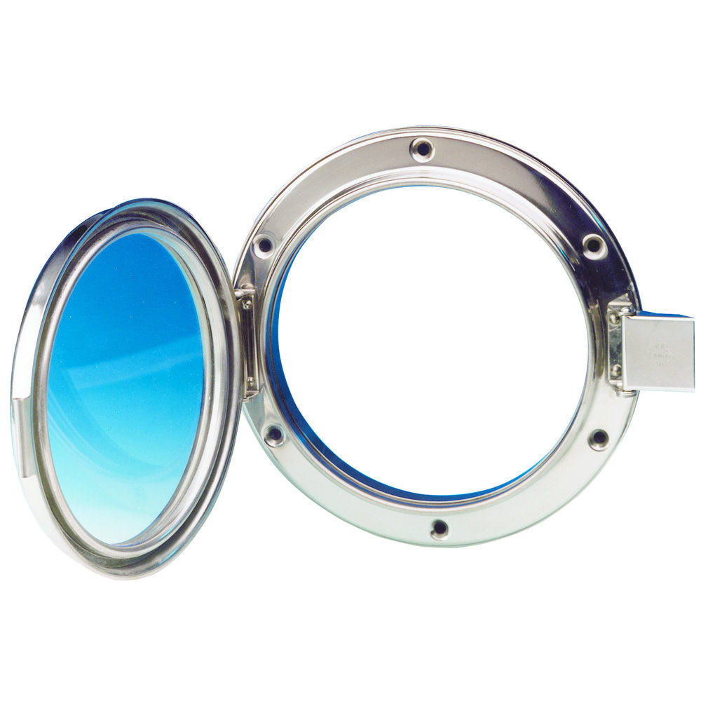 Allpa RVS Patrijspoort Ø190mm openklapbaar model met gehard glas ...