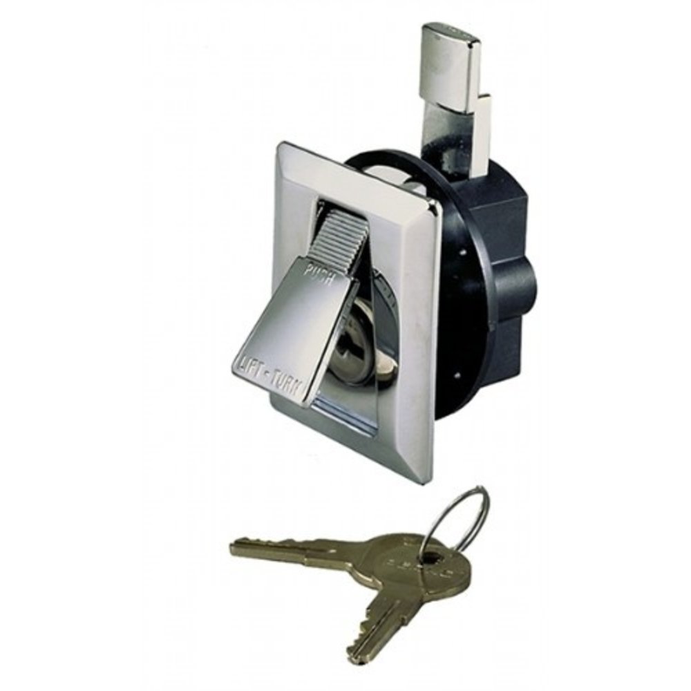 Perko Perko Flush Lock & Latch 921 Chroom+2 Sleutels - Boottotaal.nl