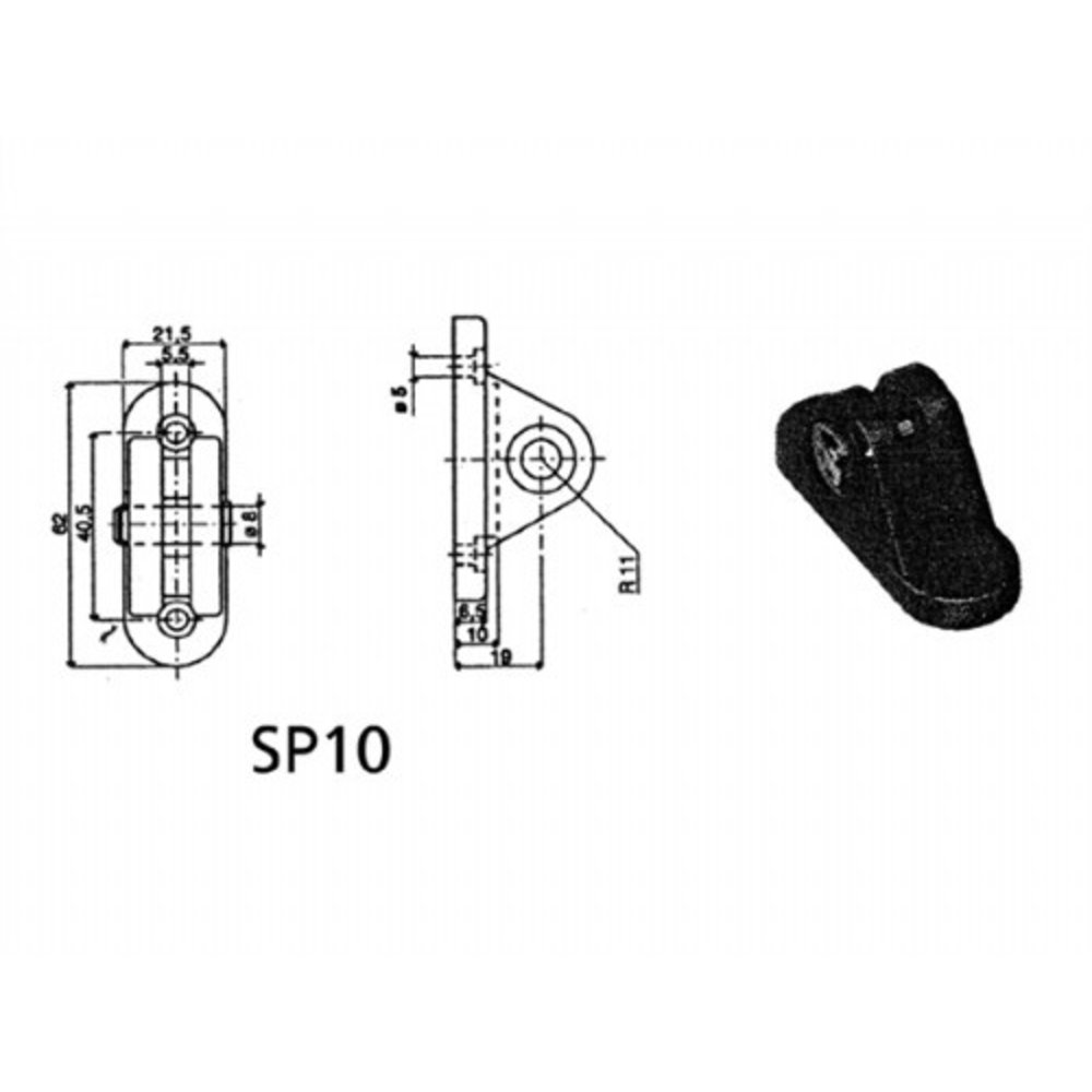 Ultraflex Uflex montagebeugel SP-10 - Boottotaal.nl