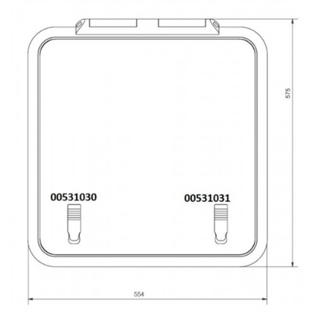 Moonlight Handle Compleet voor Serie 62 Ofshore luik Rechts-Hojre ...