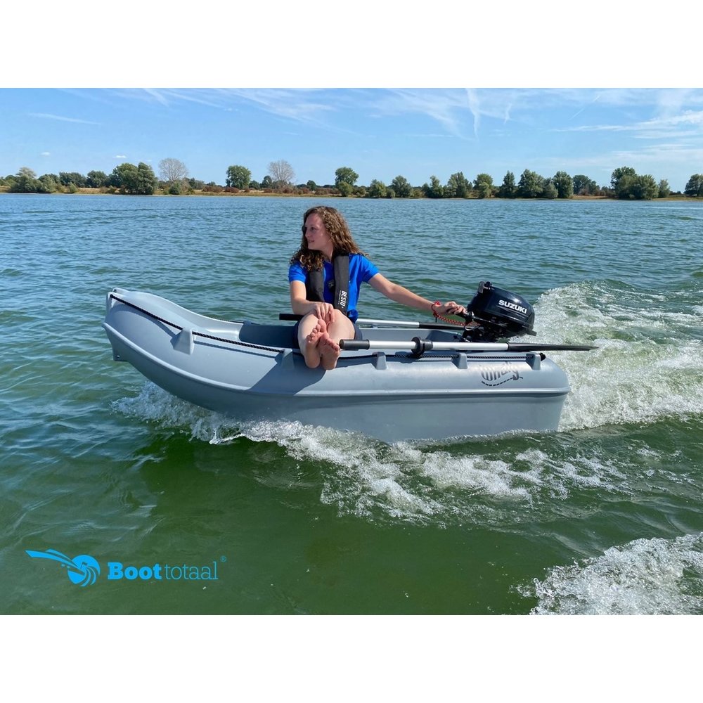 Whaly 210 | Roeiboot of met buitenboordmotor | Licht grijs | Boottotaal ...