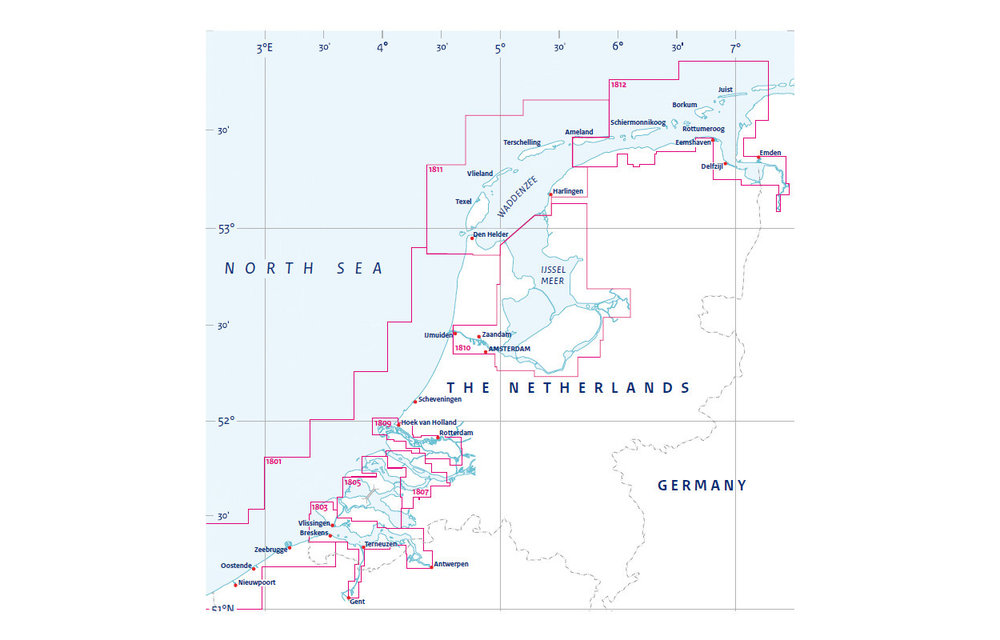 Hydrografische kaart 1805 - Oosterschelde - Boottotaal.nl