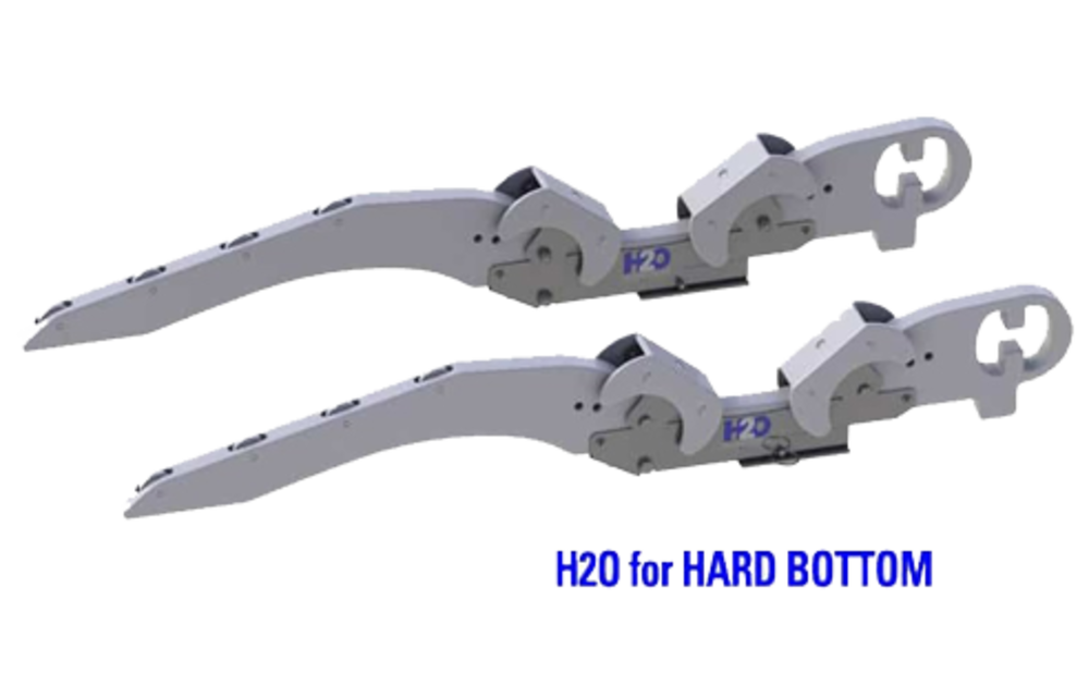 Hurley Hurley H2O Davit System 36 Mount Hard Bottom White w/foot plate ...