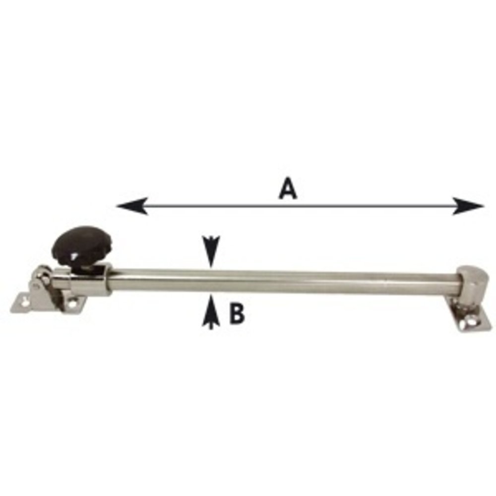 Allpa Allpa RVS Luikuitzetter telescopisch A-min 300mm / A-max 430mm B ...