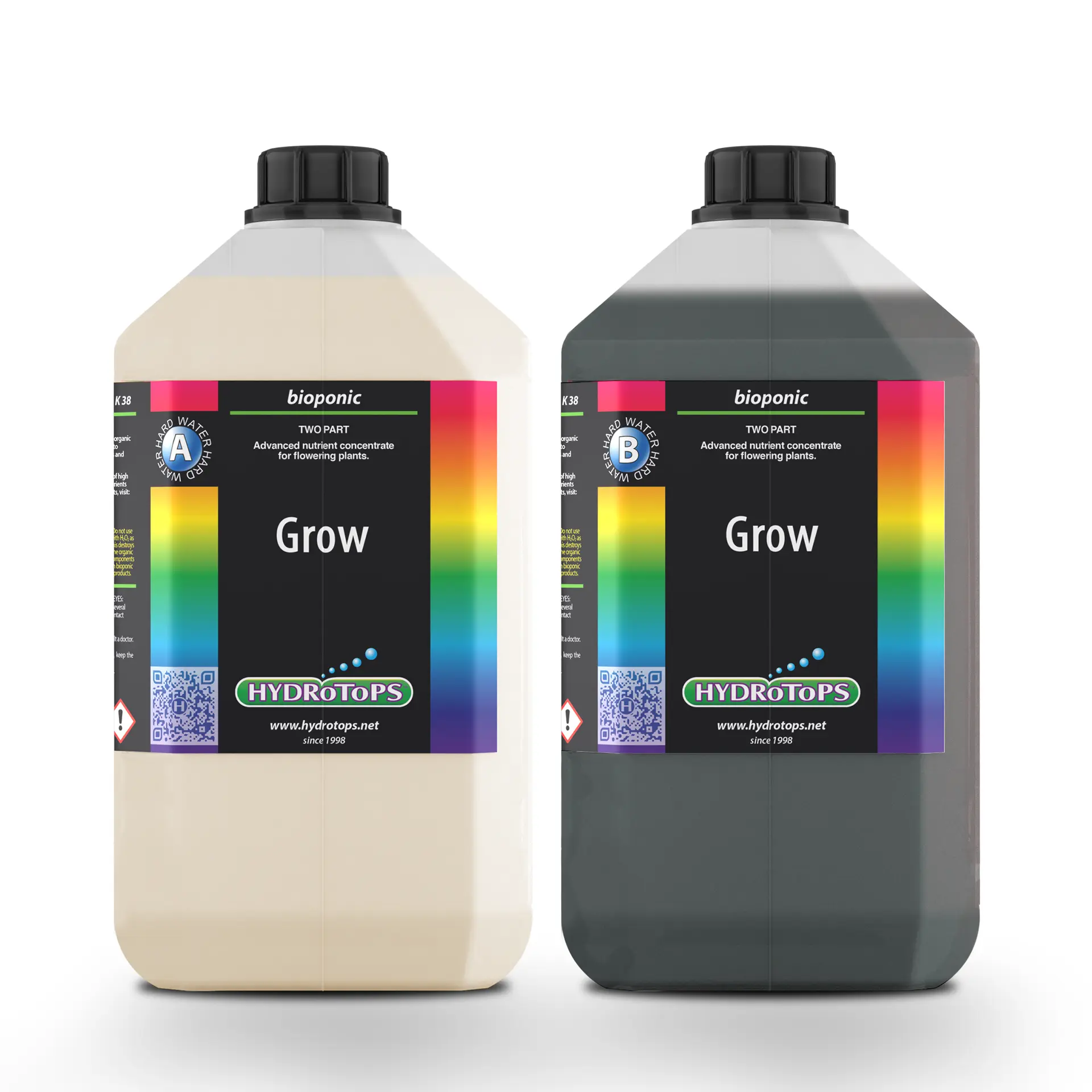 HydroTops Grow A&B | Base Nutrients for Growth - Slims Place