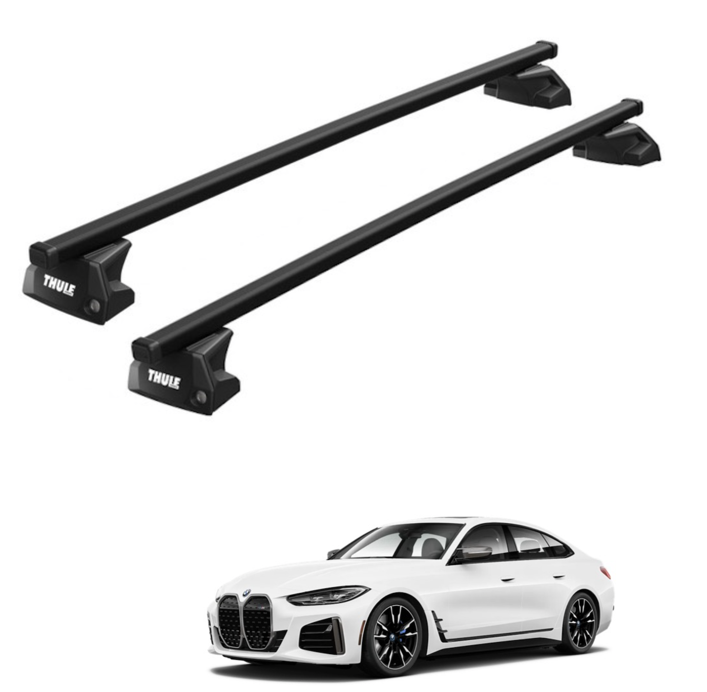 Thule SquareBar dakdragers BMW i4 bouwjaar 2021 t/m heden - DakdragerExpert