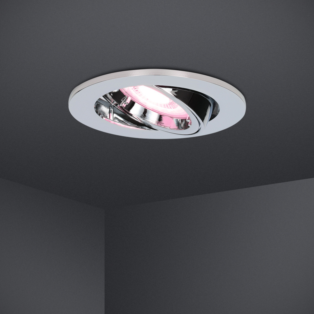 Smart WiFi LED recessed spotlight Maya RGBWW tiltable IP20 - HOFTRONIC