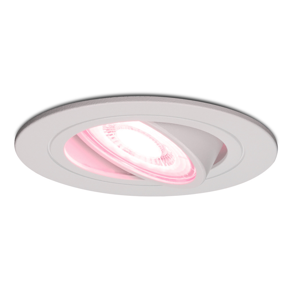 Smart LED recessed spot Pittsburg dimmable RGBWW tiltable white IP20 ...