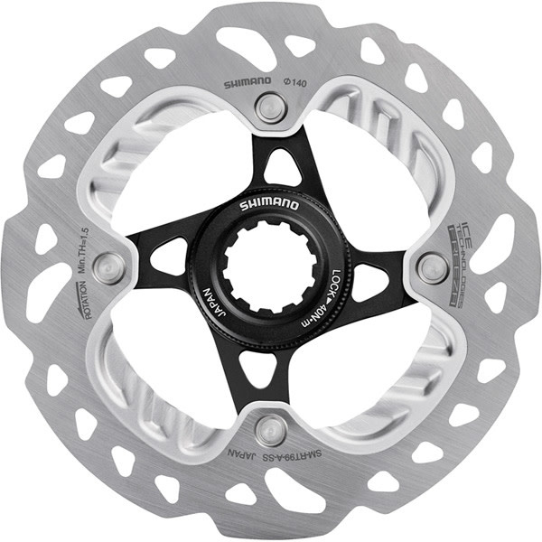 London Bicycle Workshop - Shimano Disc Rotor XTR SMRT99 Center-Lock Ice ...