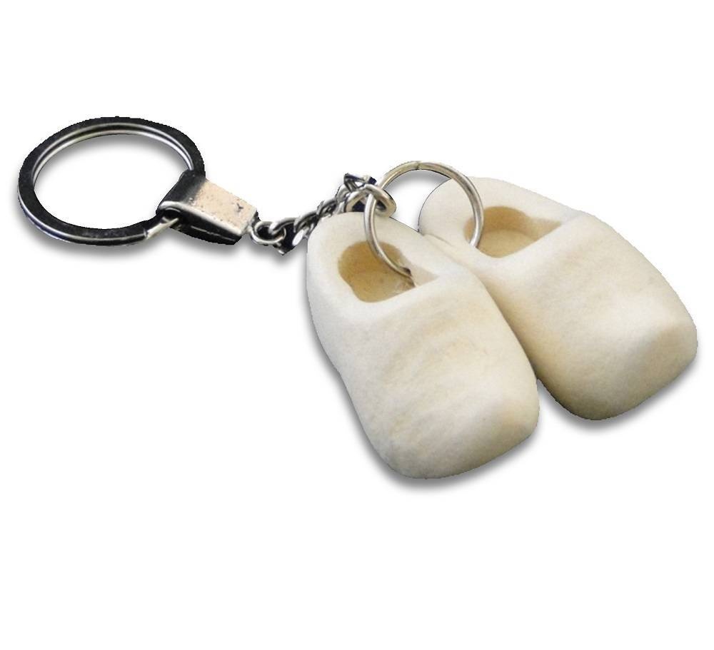 Woodenshoe keyhanger 2 shoes Sanded