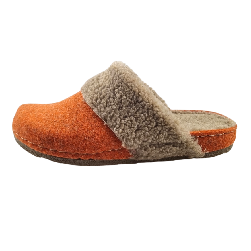 Loafer winter clogs Orange