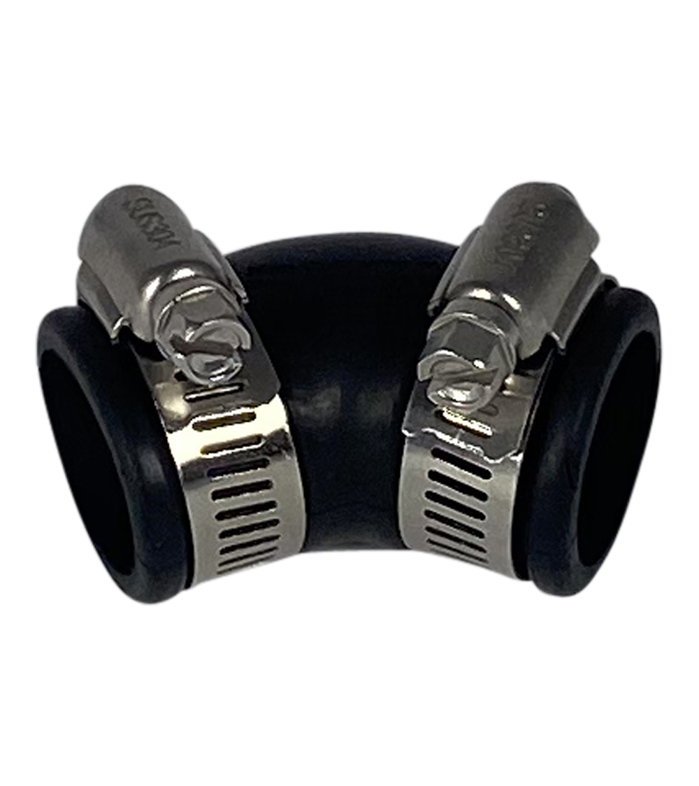 Flexible rubber bend (45°) 25mm - MPF