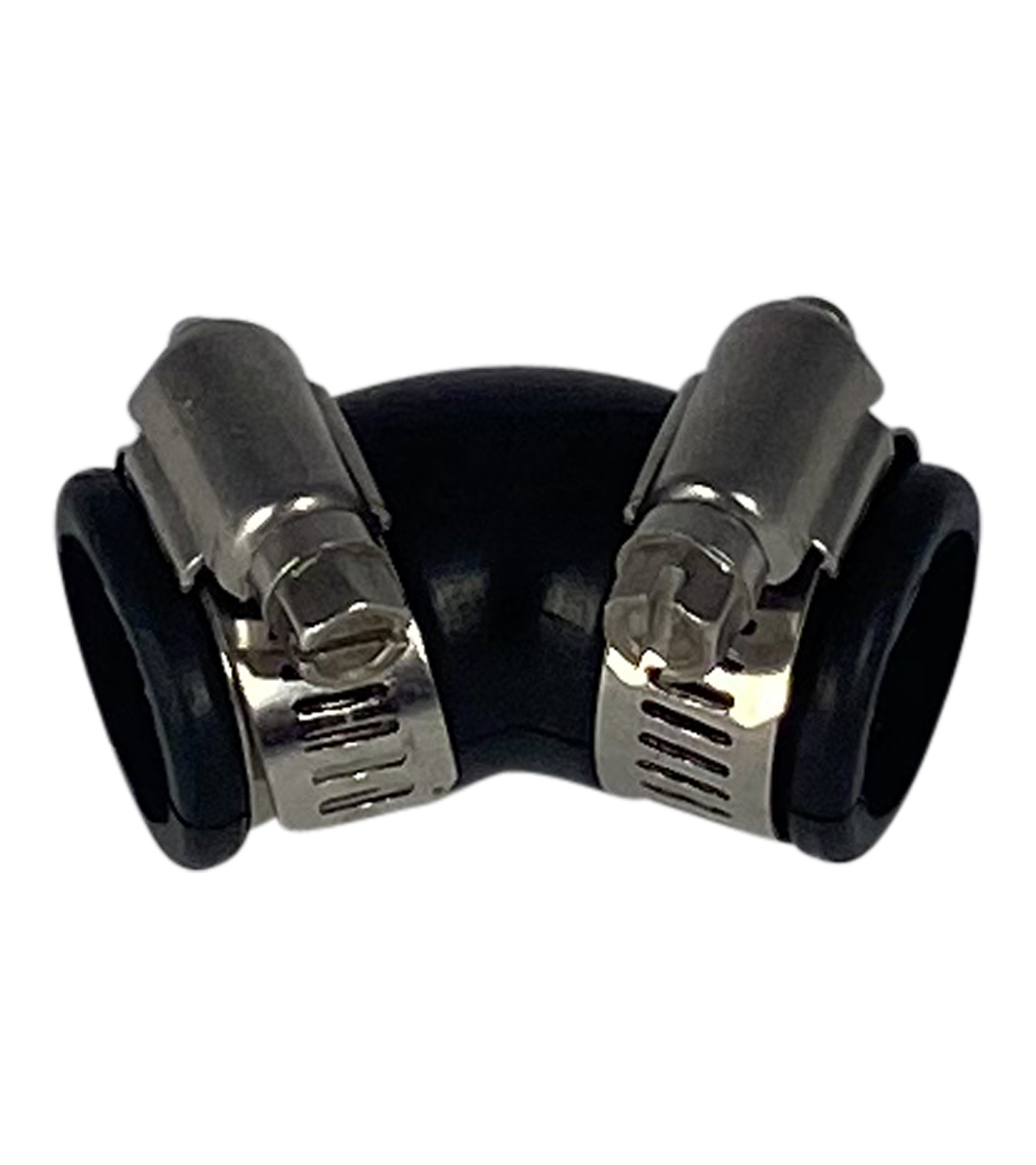 Flexible rubber bend (45°) 20mm - MPF
