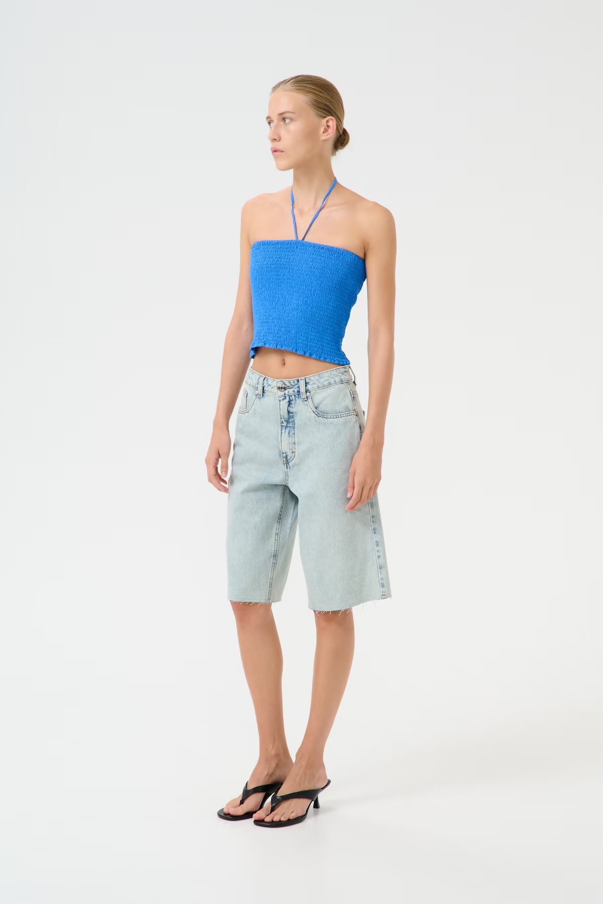 Gestuz Asher Long Short Mid Wash