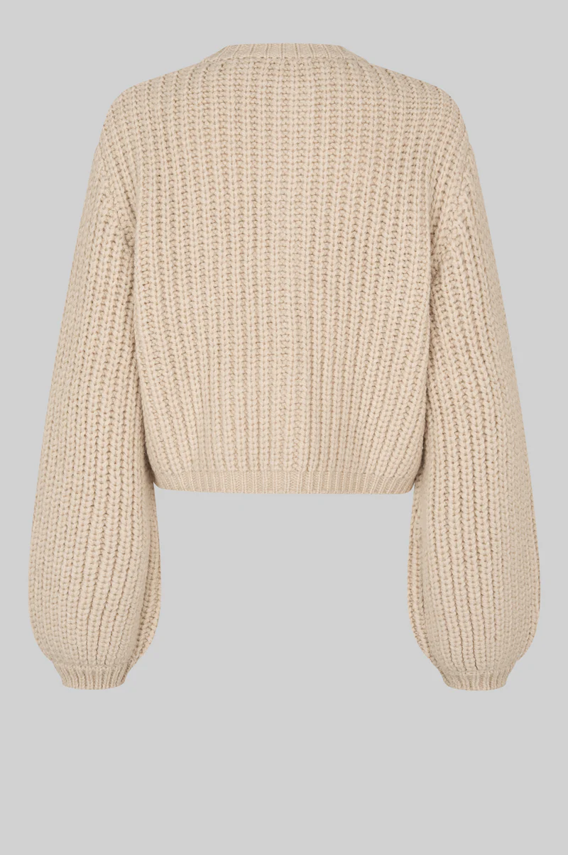 Second Female Ulrikke knit cardigan soft beige