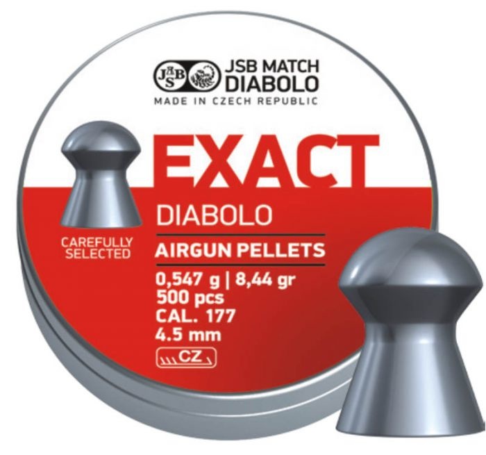 JSB Exact 4.5mm Pellets | 8.44 grains | 500pcs - Airguns Europe