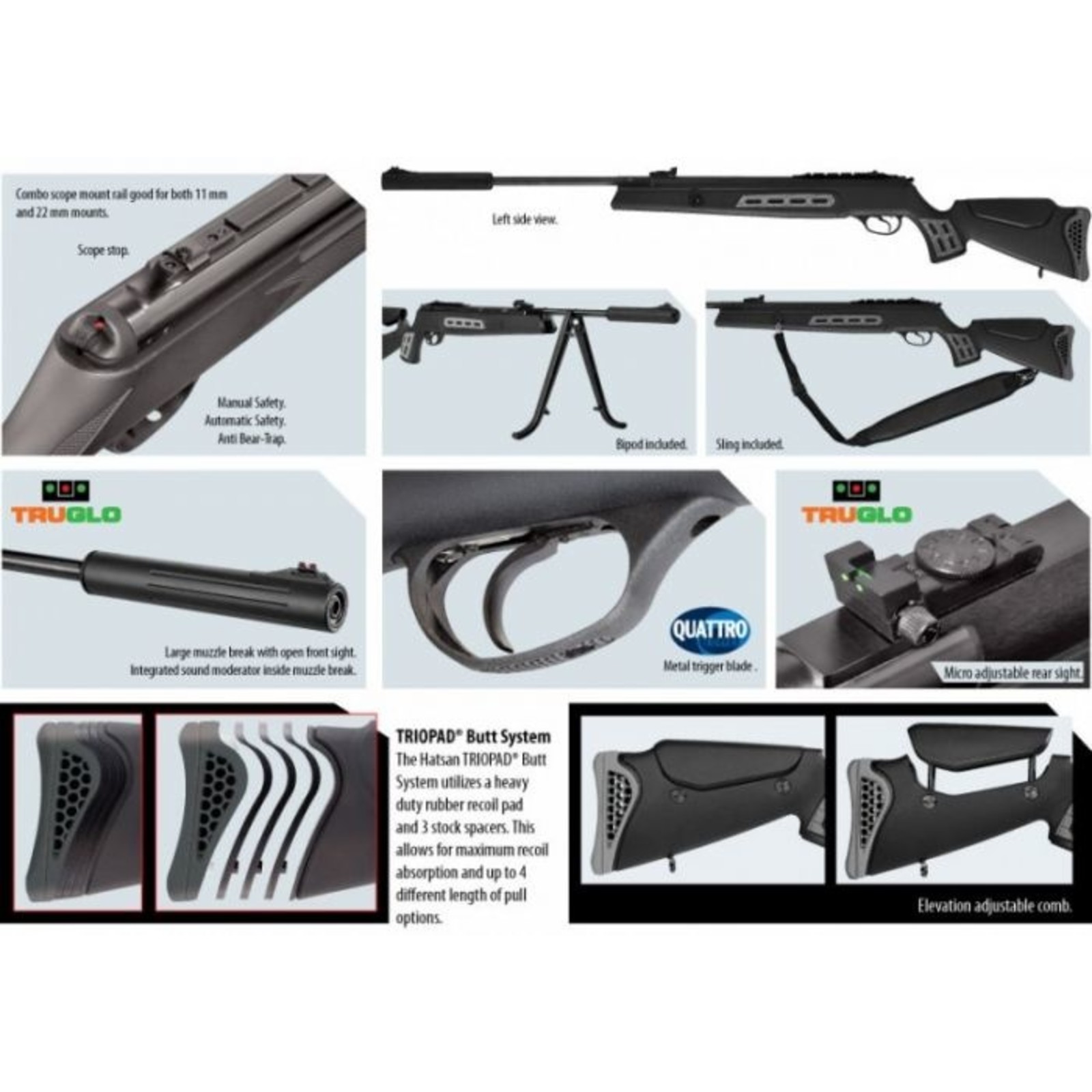 Hatsan 125 Sniper Vortex 5,5mm - Airguns Europe