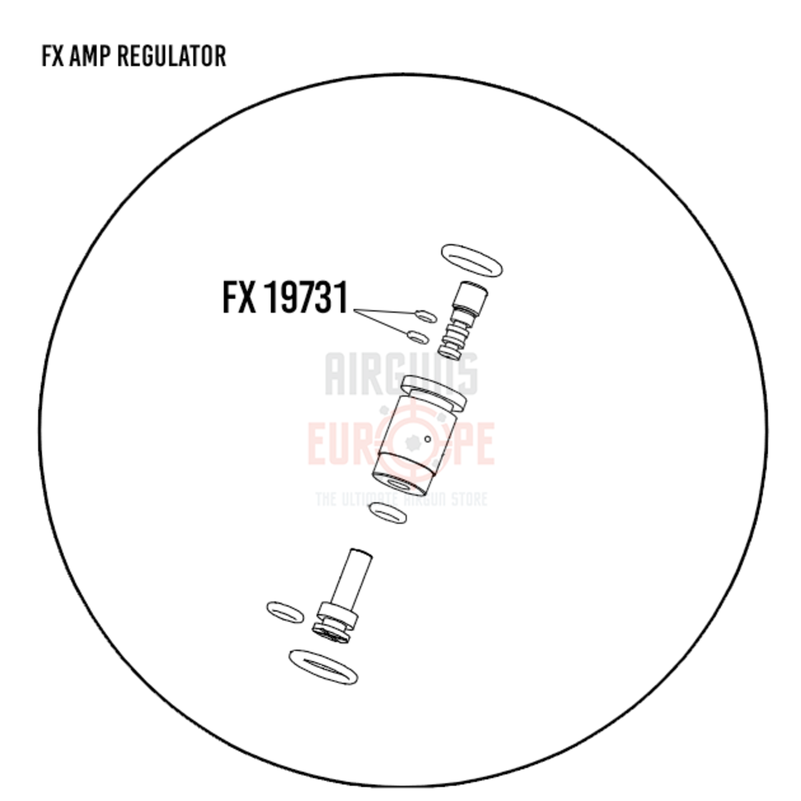 2x FX 19731 | AMP Regulator screw o-rings - Airguns Europe