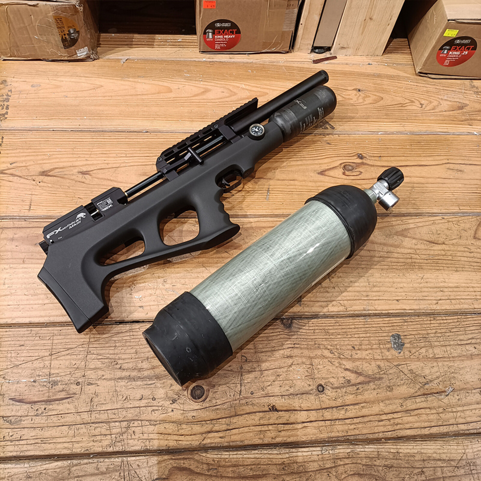 PCP Carbon Air Cylinder 3 liter 300 BAR - Airguns Europe