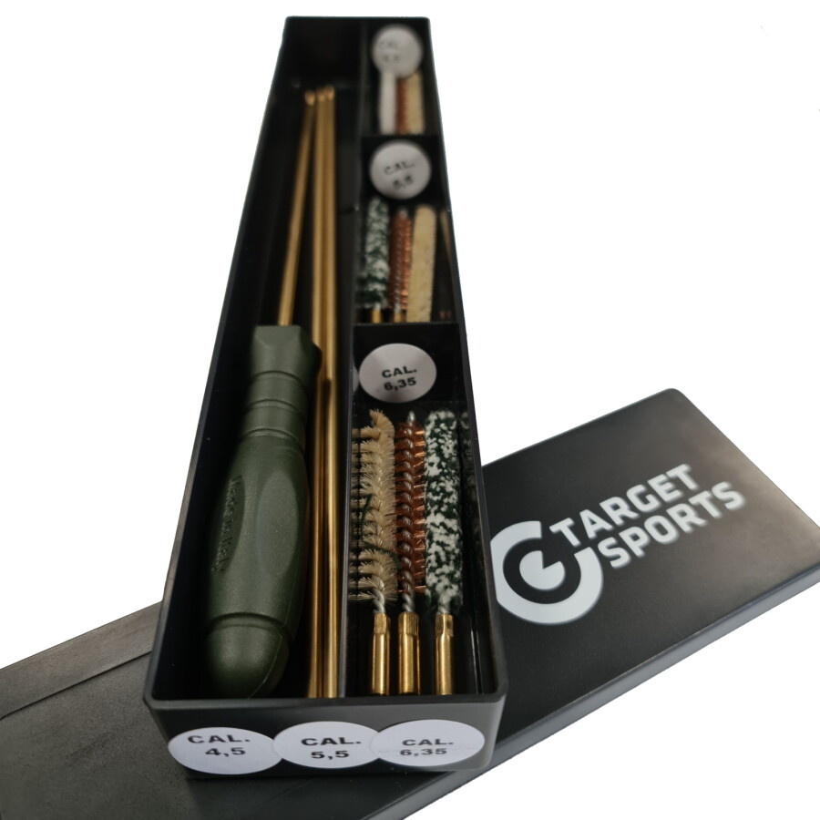Universal barrel cleaning kit | .177/.22/.25 - Airguns Europe
