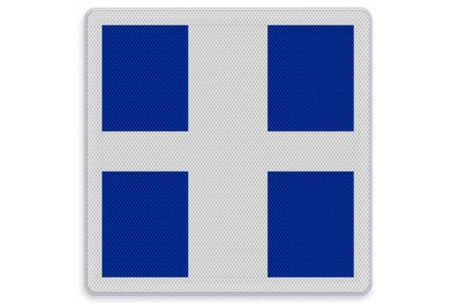 Shipping sign E.9a - Indication of main and secondary fairway (s ...