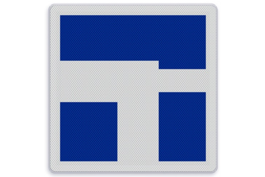 Shipping sign E.9g - Indication of main and secondary fairway (s ...