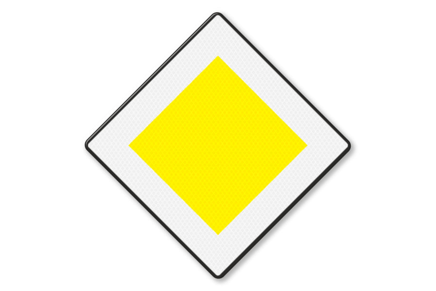 Priority sign RVV B01 - Priority road | Buy online! - Traffic Safety ...