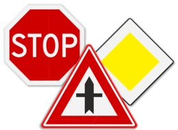 Traffic sign RVV C02 one way road | Buy online! - Traffic Safety Systems
