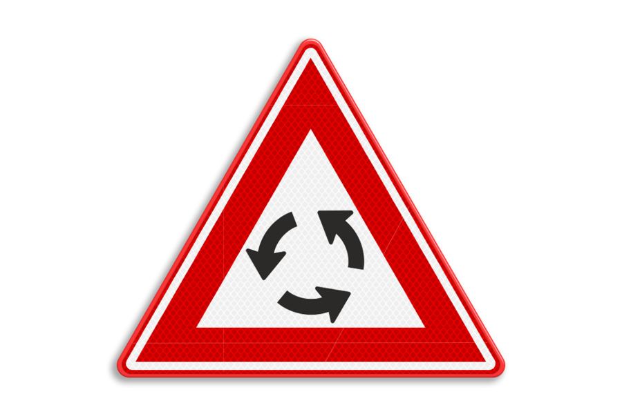 Rotonde bord kopen? Verkeersbord RVV J09 | Bestel hier! - Traffic ...