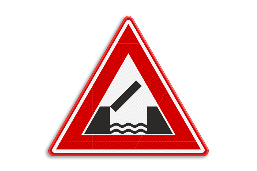 Traffic sign RVV J15 Movable bridge warning | Buy online! - Traffic ...