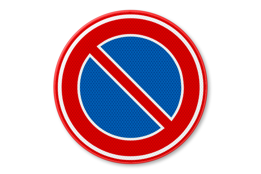 Buy Traffic sign RVV E01 online - No parking sign - Traffic Safety Systems