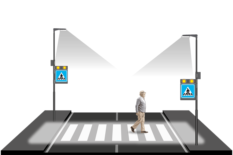 Classic LED Pedestrian Crossing System - Traffic Safety Systems