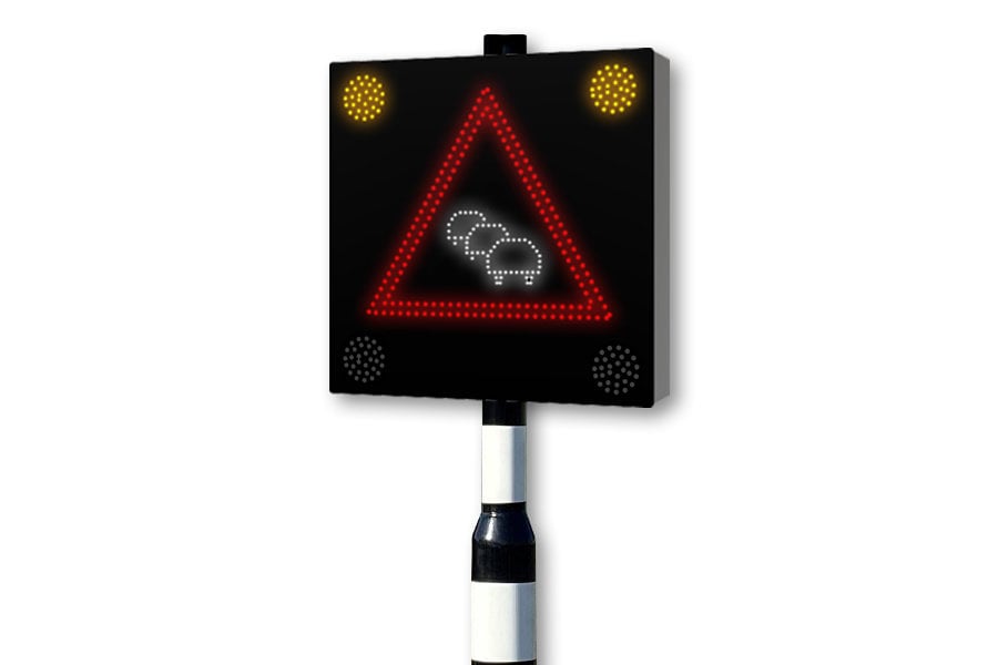 LED warning sign J33 - Traffic Safety Systems