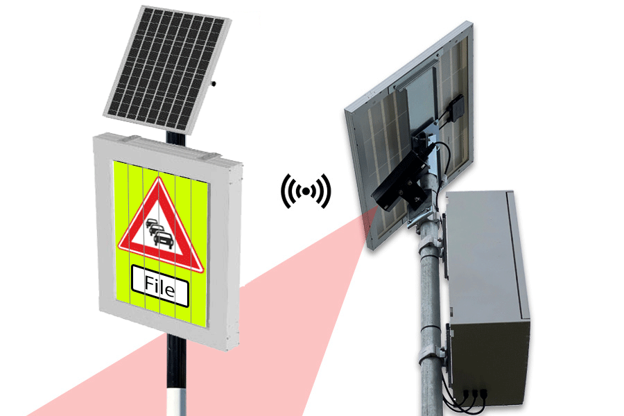 Autonomous solar powered traffic jam reporting system PVMS - Traffic ...